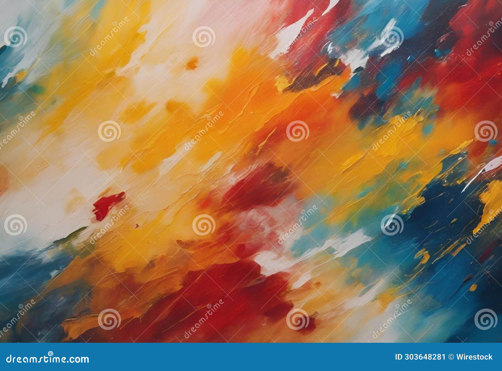 AI Generated Illustration of an Eye-catching Abstract Painting ...