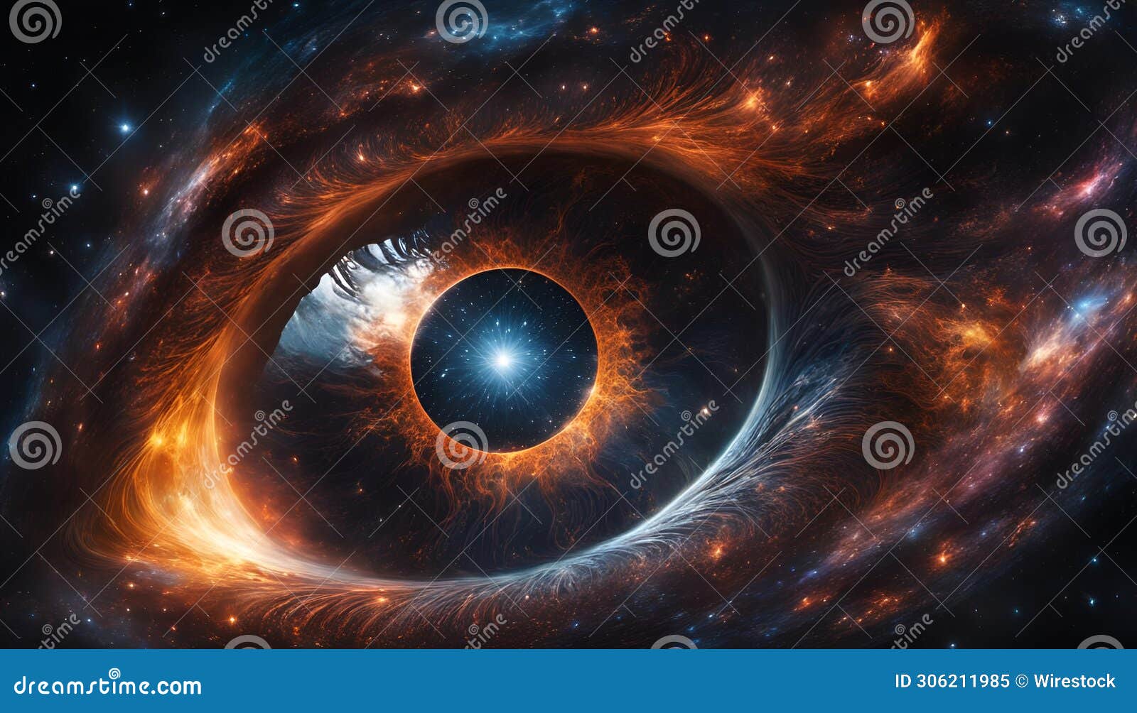 An Eye that is Looking Like the Planets and Its Stars Stock ...