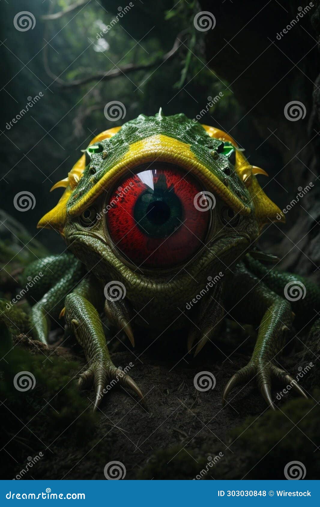 AI Generated Illustration of a Fantastical Weird Creature with a Unique ...