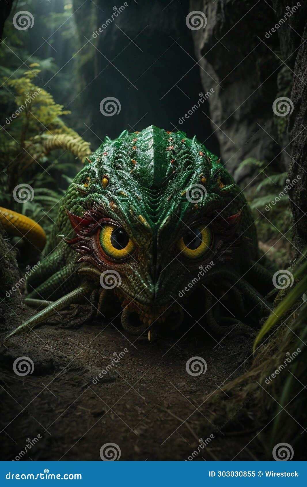 AI Generated Illustration of a Fantastical Weird Creature with a Unique ...