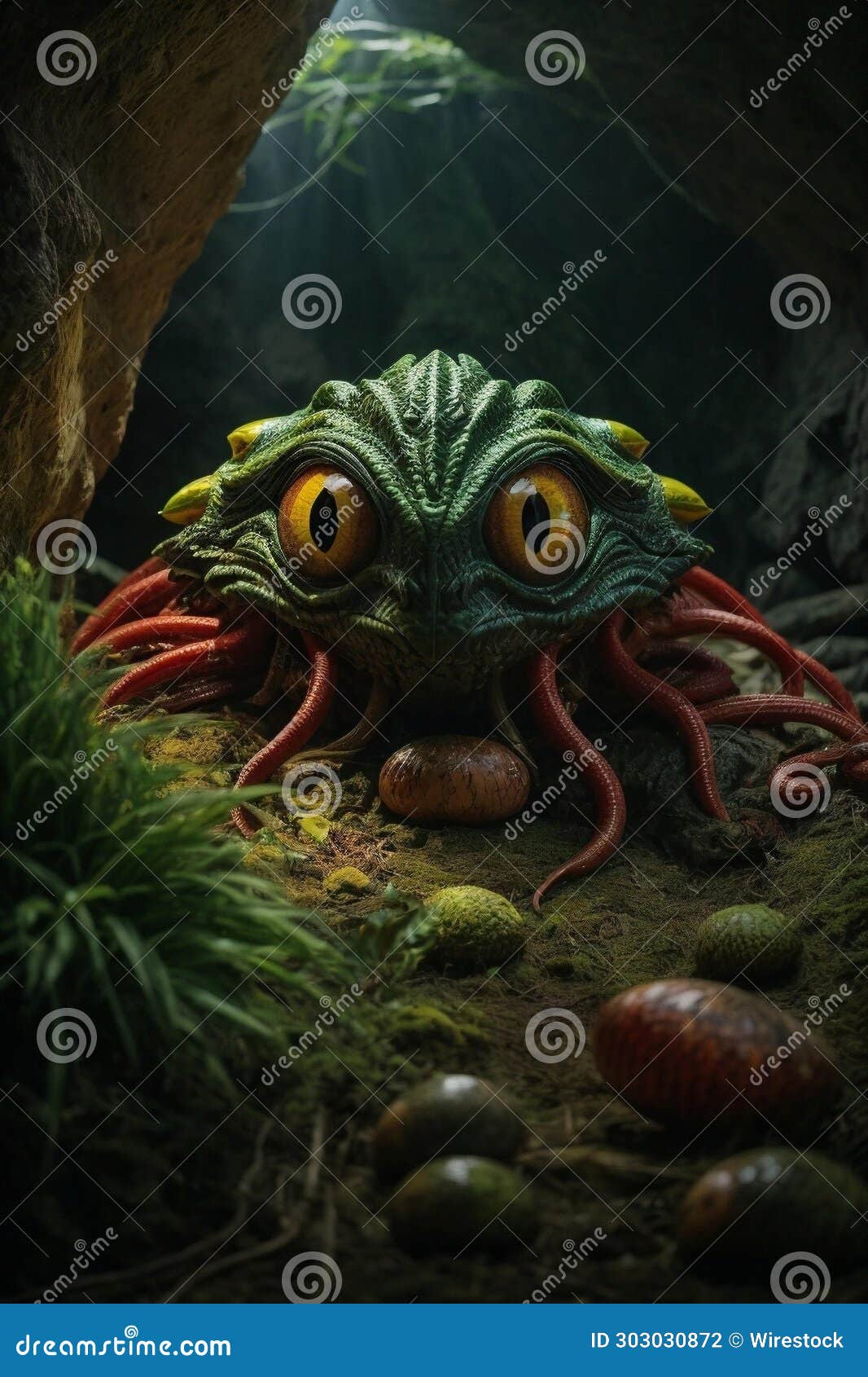AI Generated Illustration of a Fantastical Weird Creature with a Unique ...