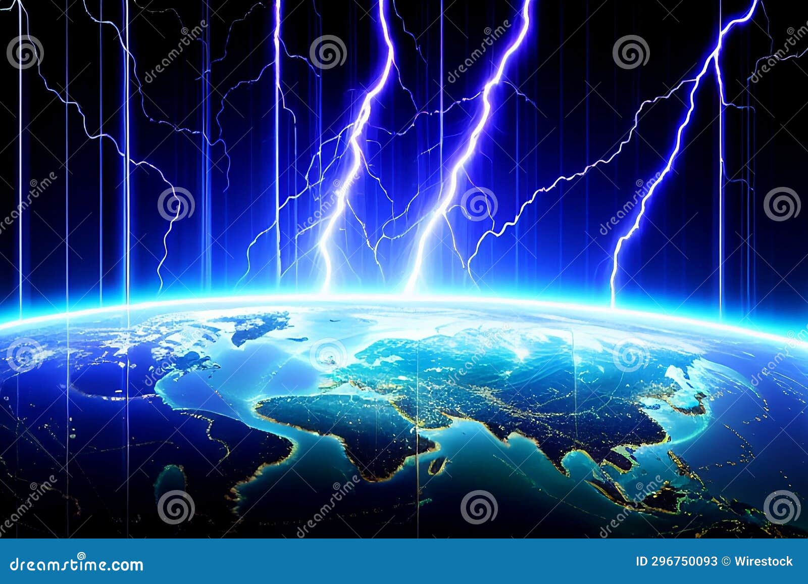 Flashes Of Lightning, Isolated On Transparent Background. Thunderstorm ...