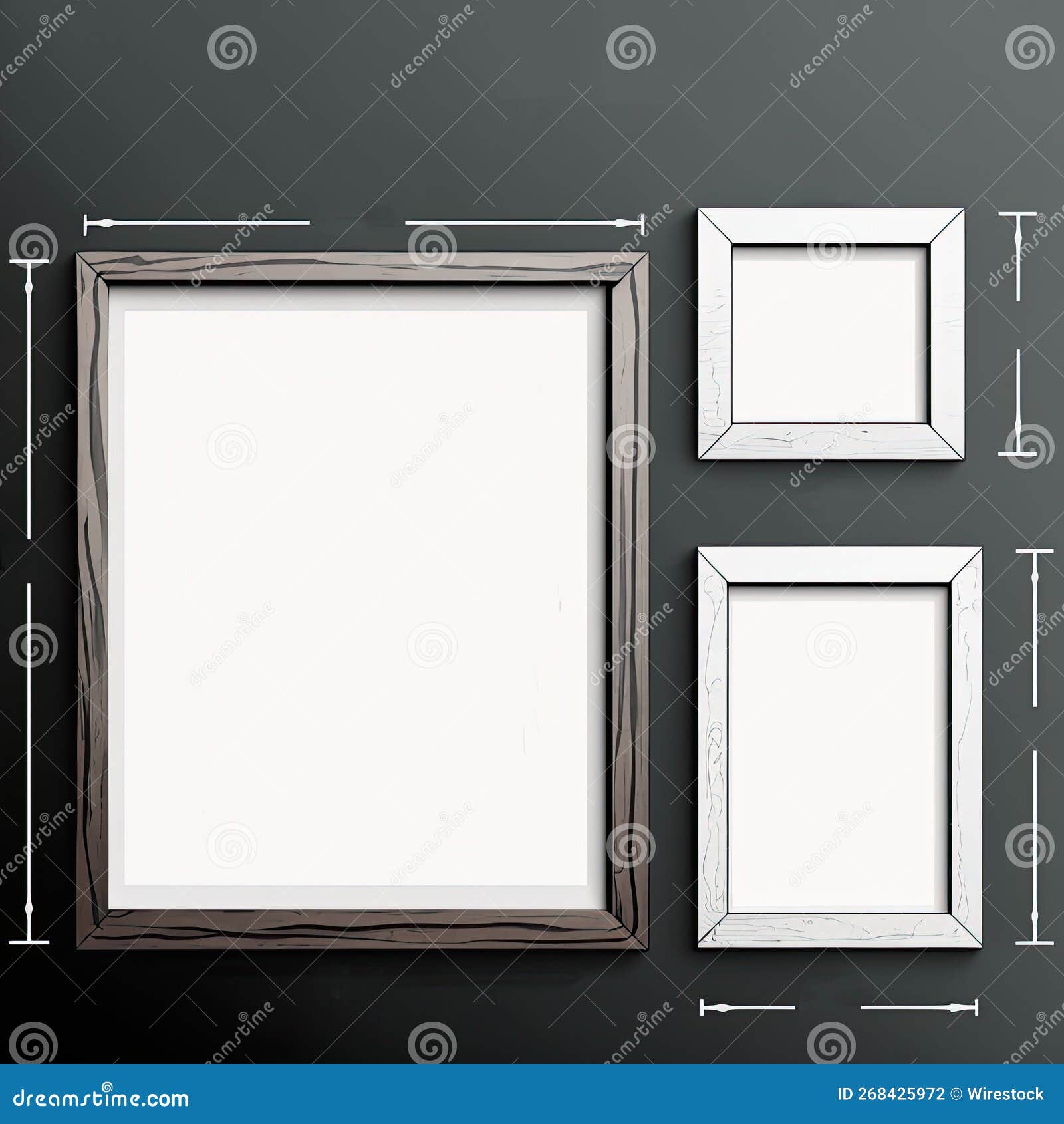 AI Generated Illustration of a Frame Guide with Three Different Formats ...
