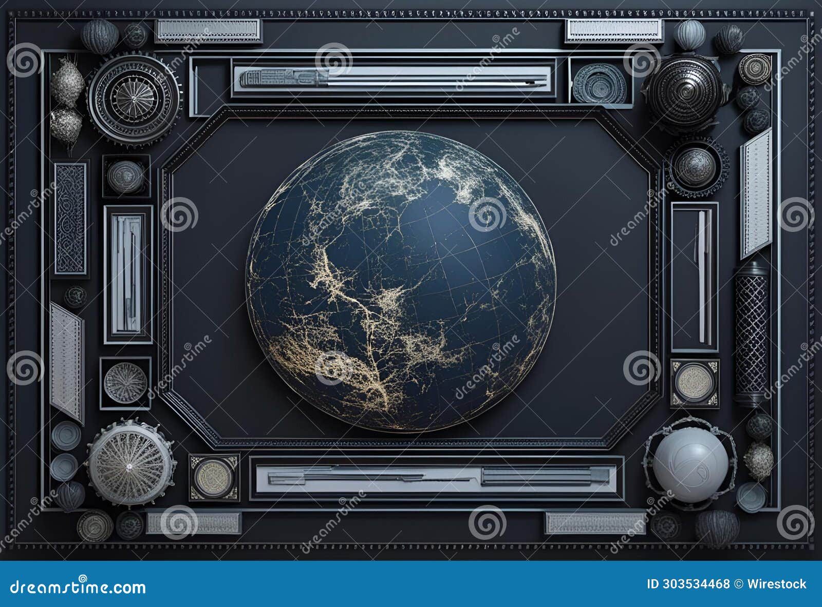 World Map Framed By World Flags Stock Image | CartoonDealer.com #23734831