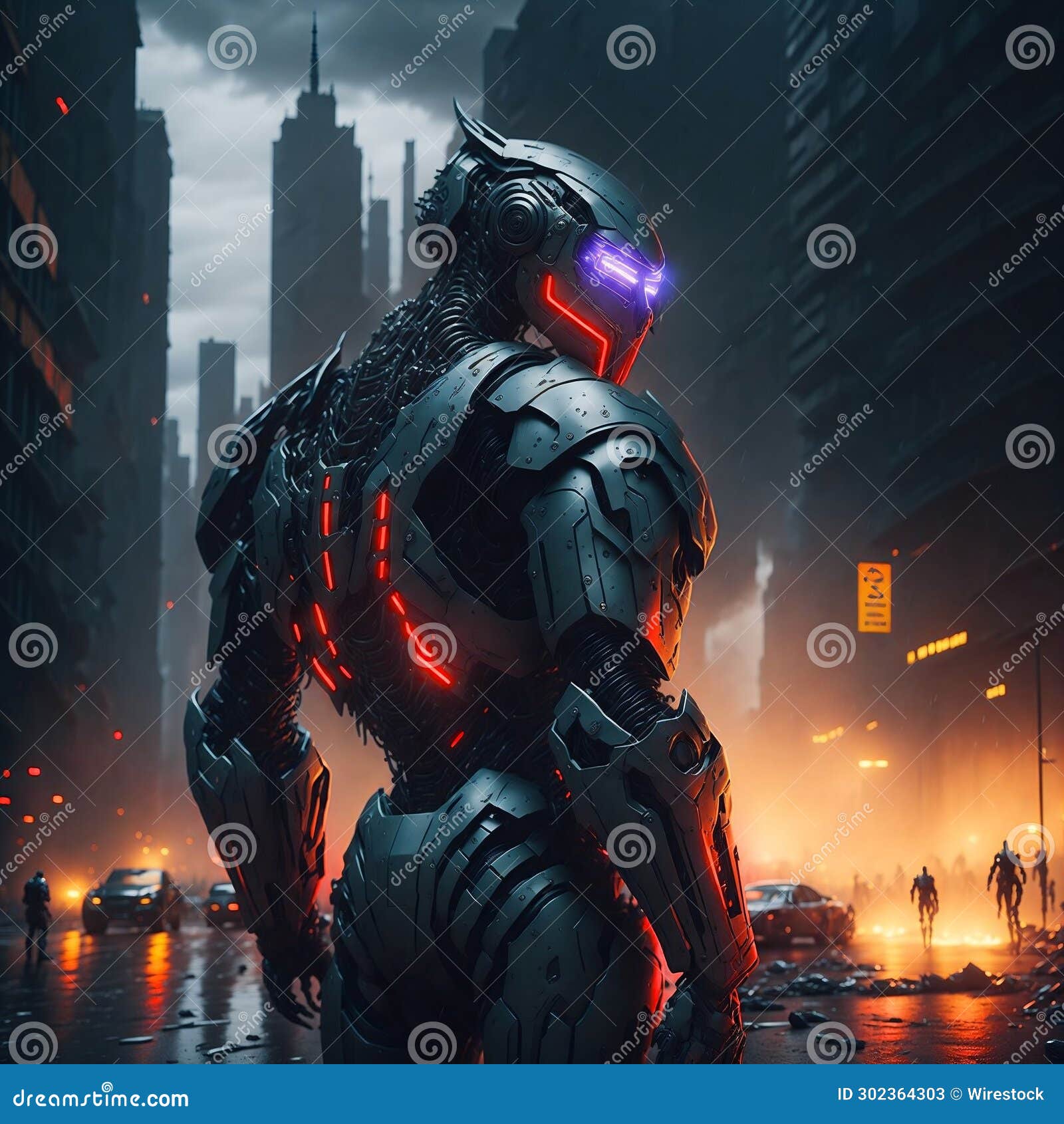 Advanced Riot Police With Holographic Shields Preparing For A Raid In A ...