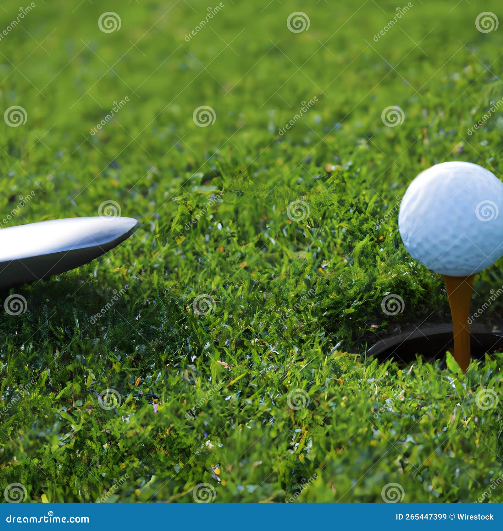 AI Generated Illustration of a Golf Ball on the Court Stock ...