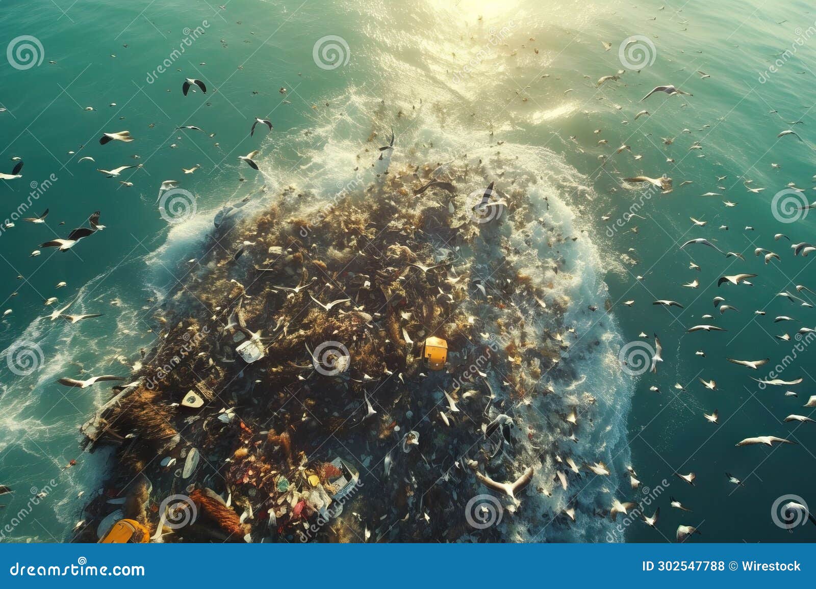 The Great Pacific Garbage Patch: Aerial View Of Massive Areof Plastic ...