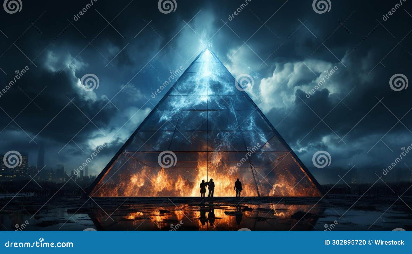 AI Generated Illustration of a Group of People Gathered Around a ...