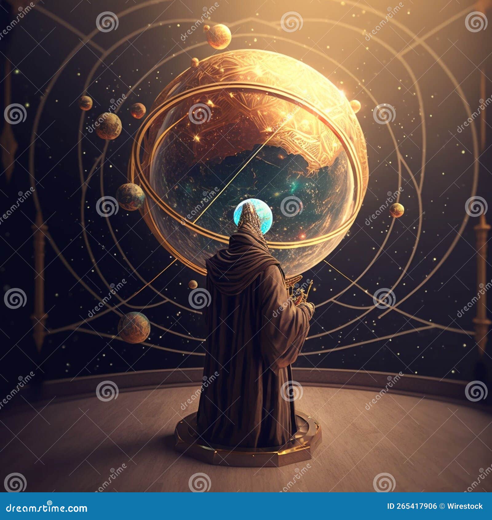 AI Generated Illustration of Human Colonizing Multiple Planets and ...