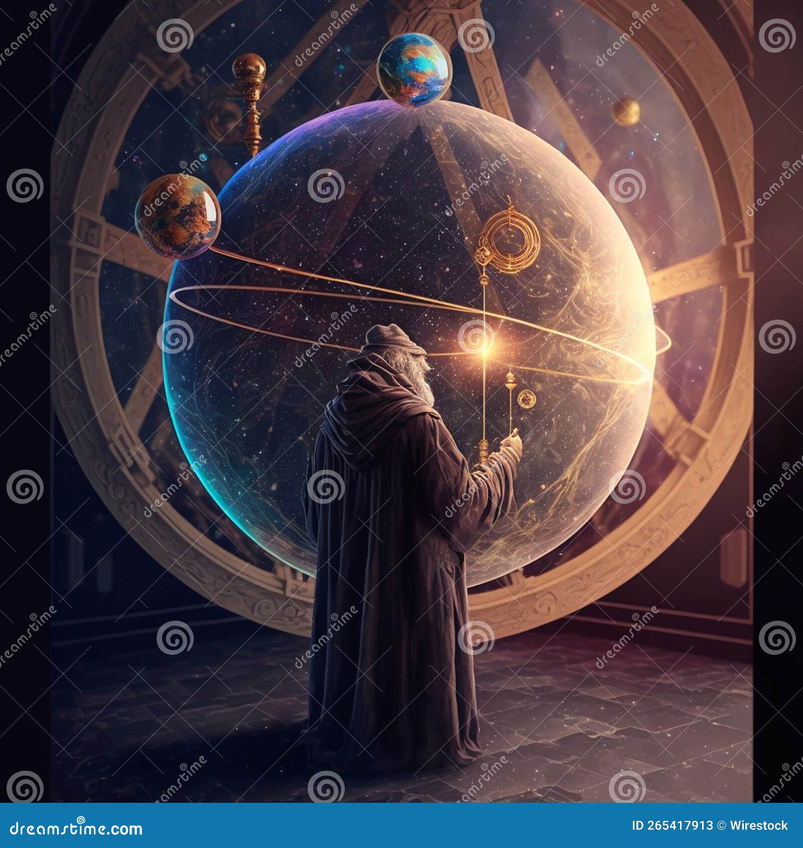 AI Generated Illustration of Human Colonizing Multiple Planets and ...