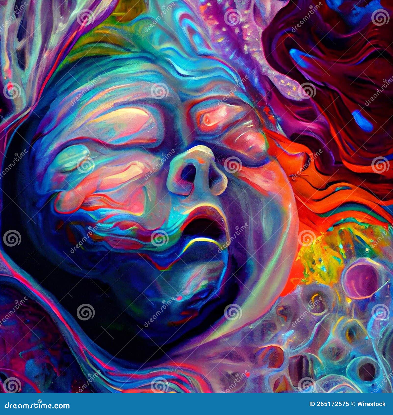 AI Generated Illustration of Hyperintelligent Fetus Dreaming a Strange ...