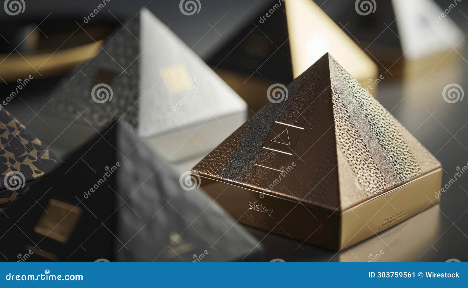 Pyramids Containing Different Types and Colors are Shown in this Image ...