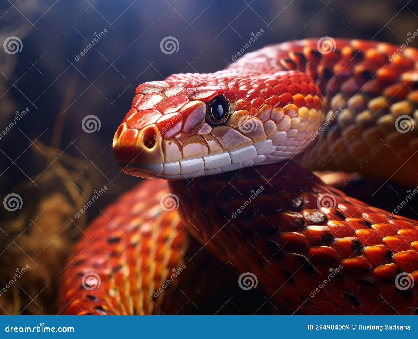 Eastern Corn Snake stock illustration. Illustration of majestic - 294984069