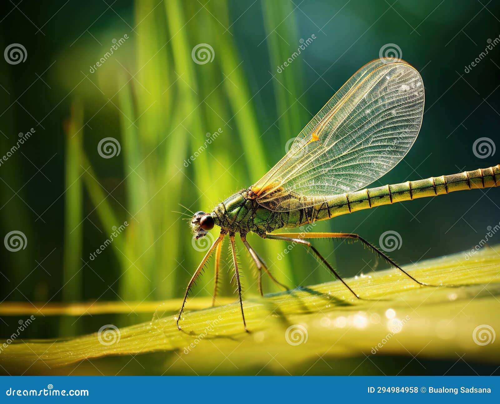 Green Mayfly Insect Vector Illustration Transparent Background ...