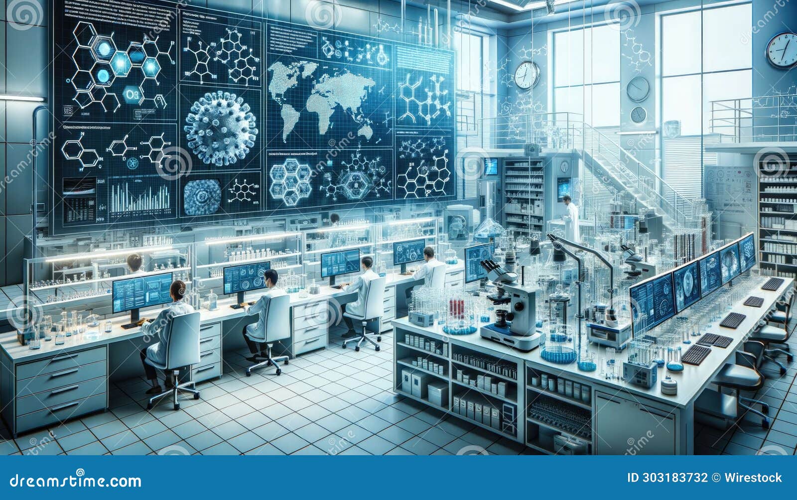 An Image of a Science Lab that is Very Nice and Clean Stock ...