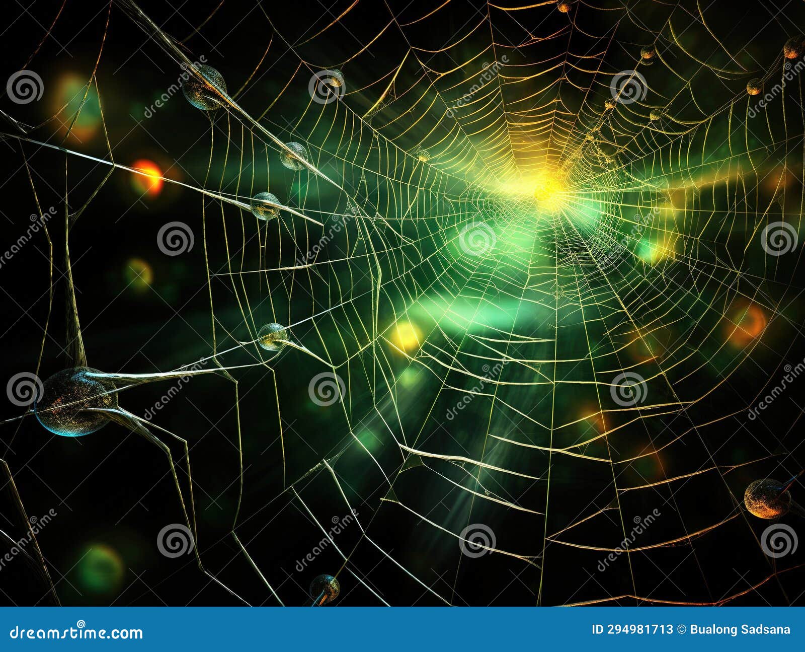 Net Casting spider stock illustration. Illustration of blue - 294981713
