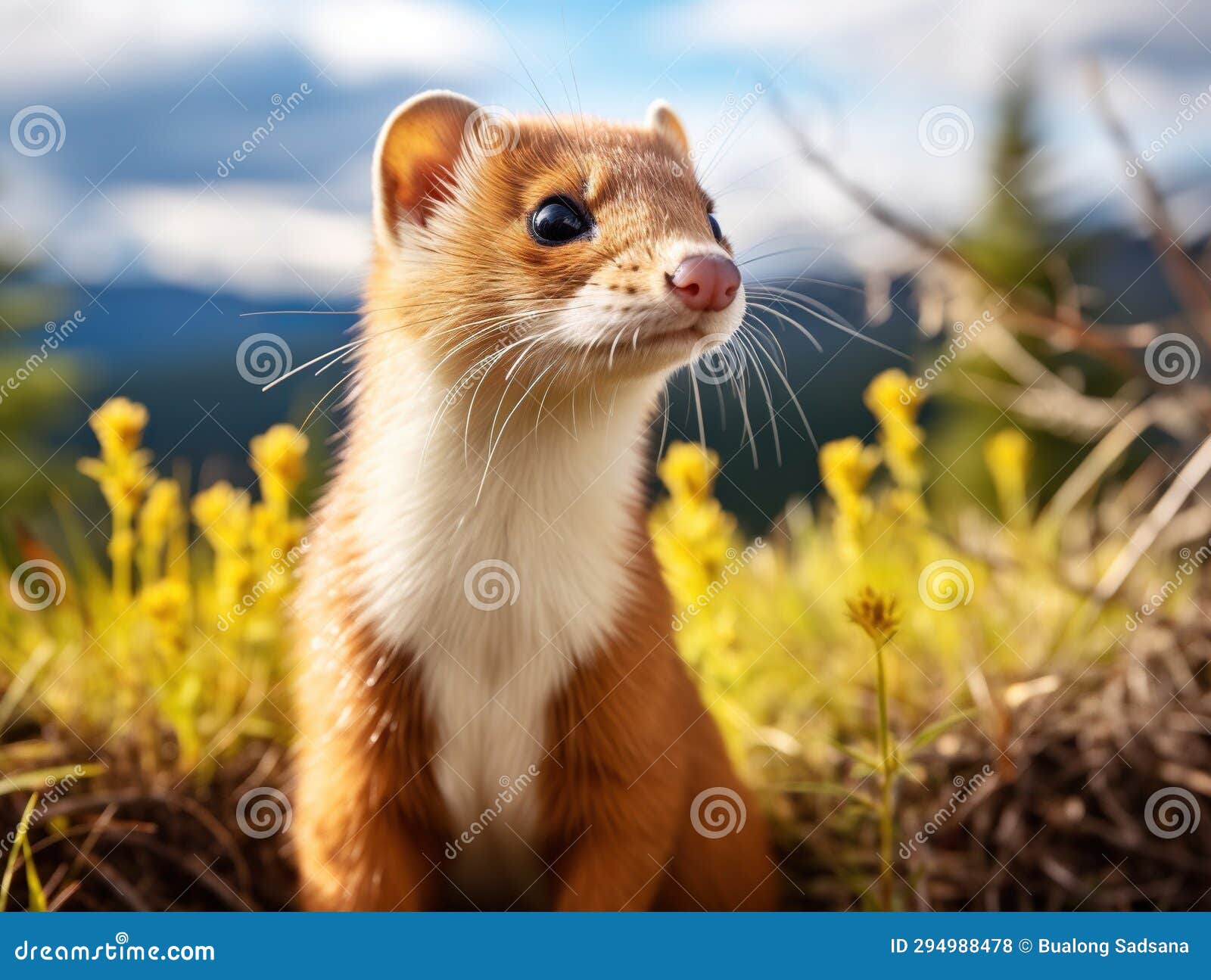 Weasel stock illustration. Illustration of ecosystem - 294988478