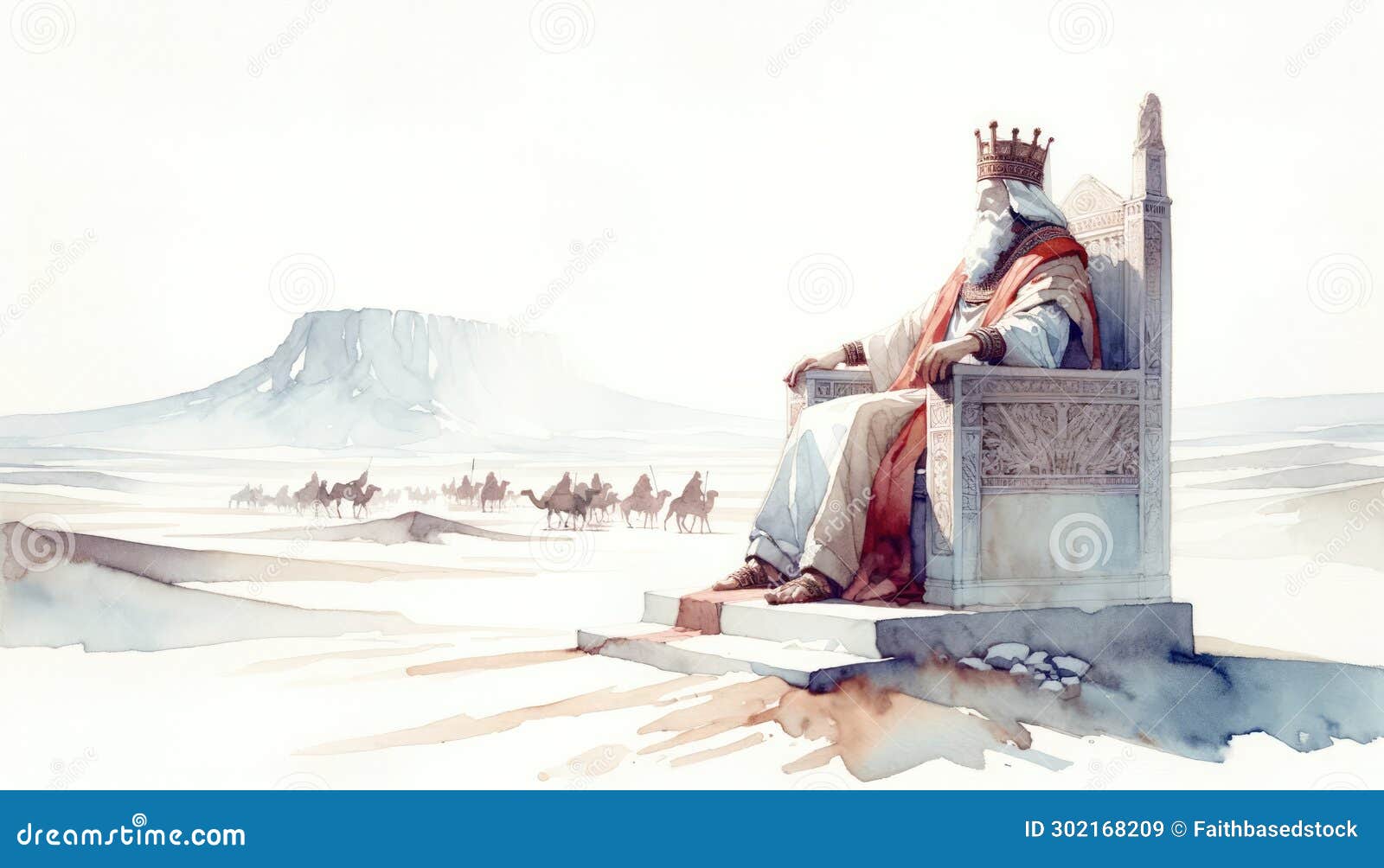 The King Solomon. Old Testament Stock Illustration - Illustration of ...