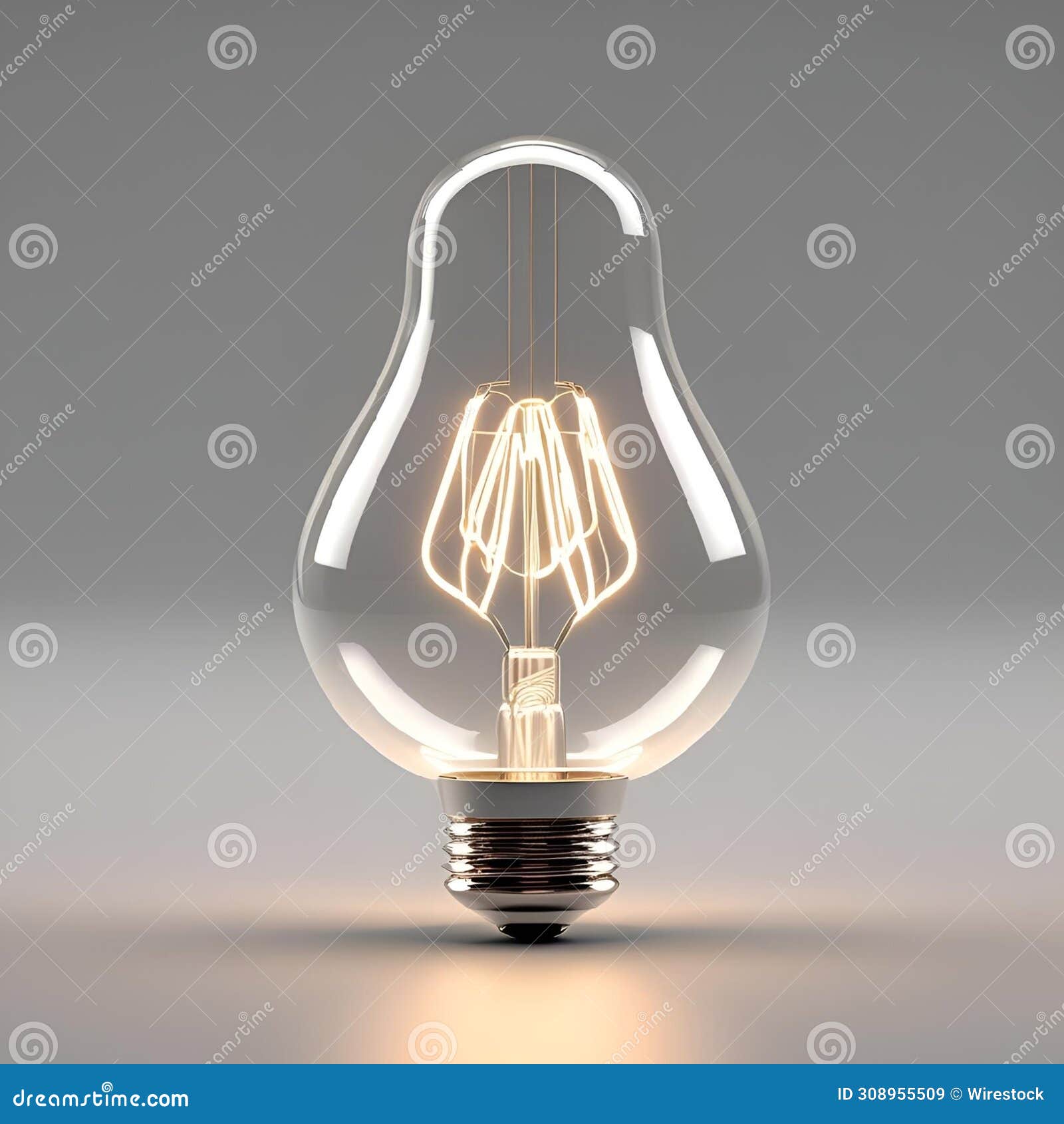 A Light Bulb with the Shape of an Eagle Sitting Inside Stock ...