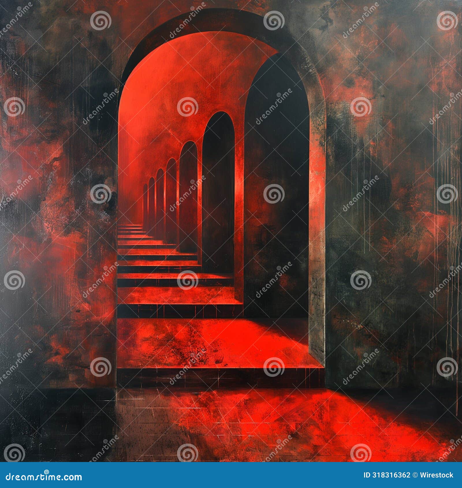 AI Generated Illustration of a Liminal Space Stock Photo - Image of ...