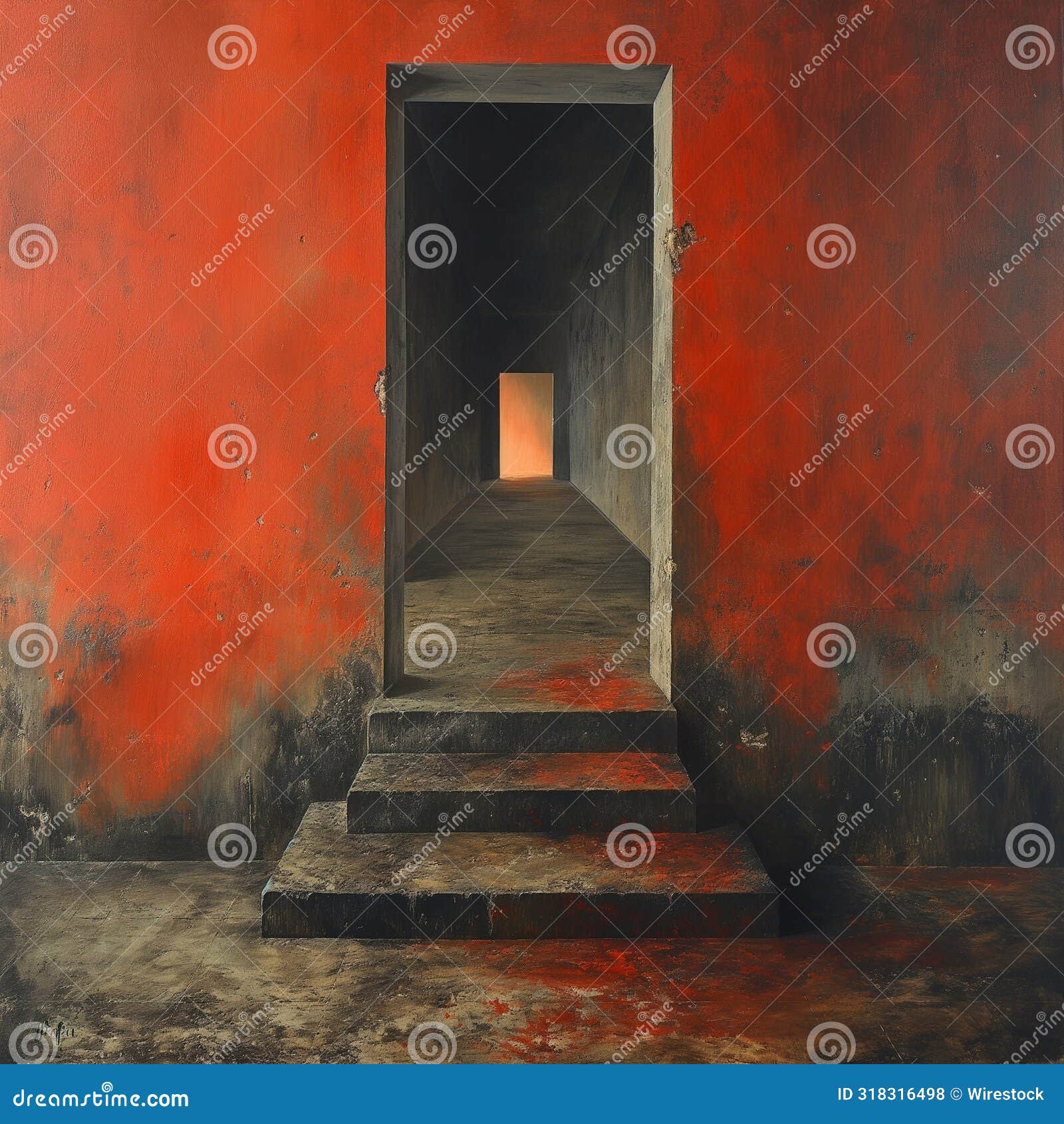 AI Generated Illustration of a Liminal Space Stock Photo - Image of ...