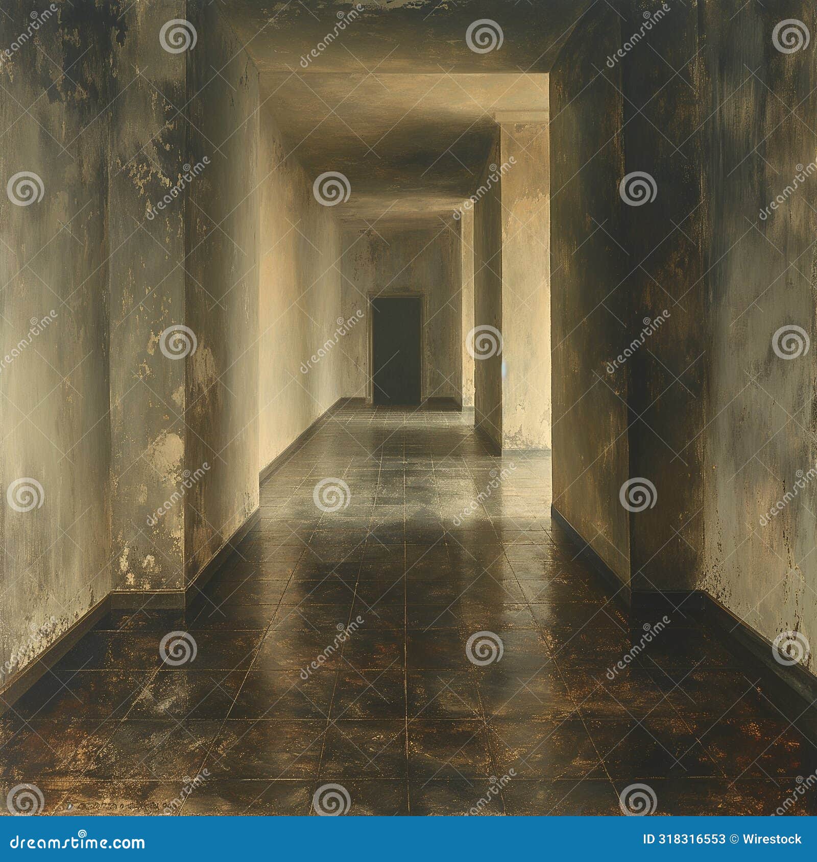AI Generated Illustration of a Liminal Space Stock Image - Image of ...