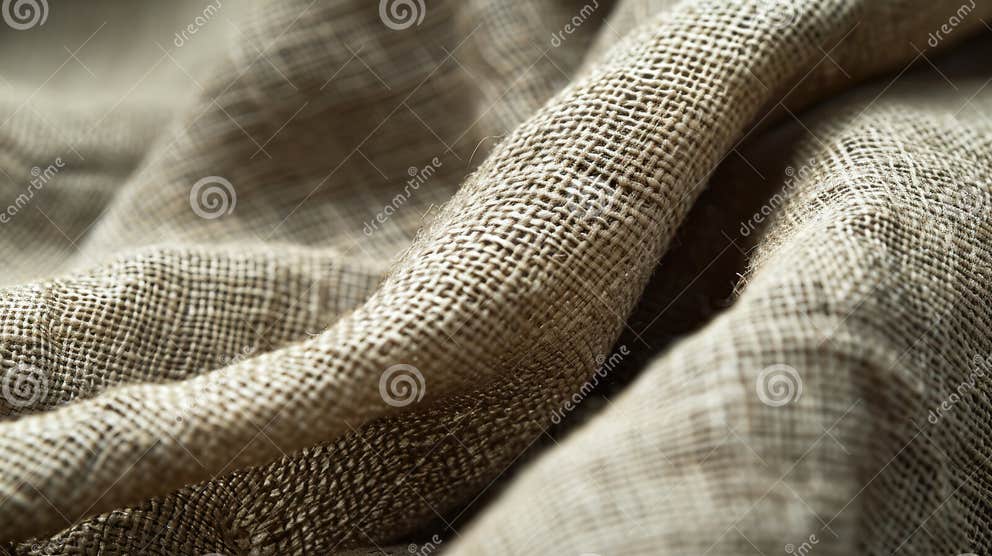 AI-generated Illustration of Linen Burlap in Soft Light Stock ...