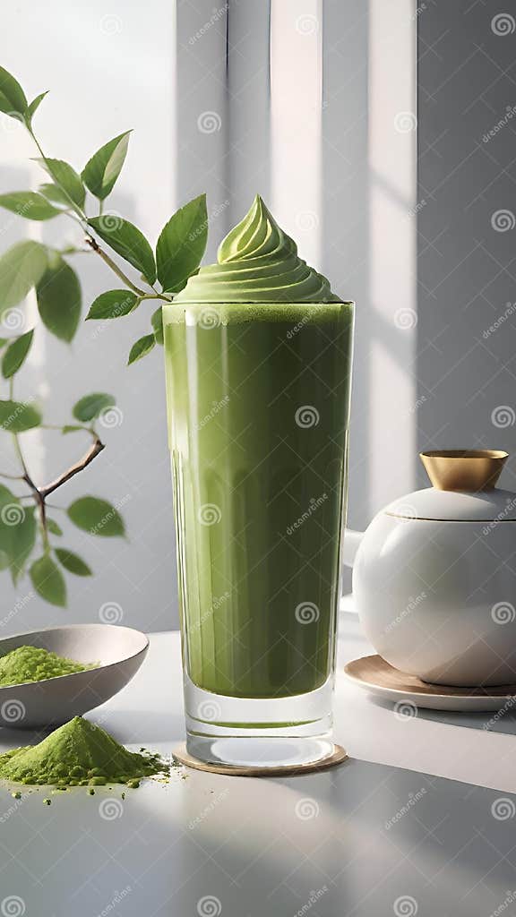 AI Generated Illustration of Macha Stock Illustration - Illustration of ...