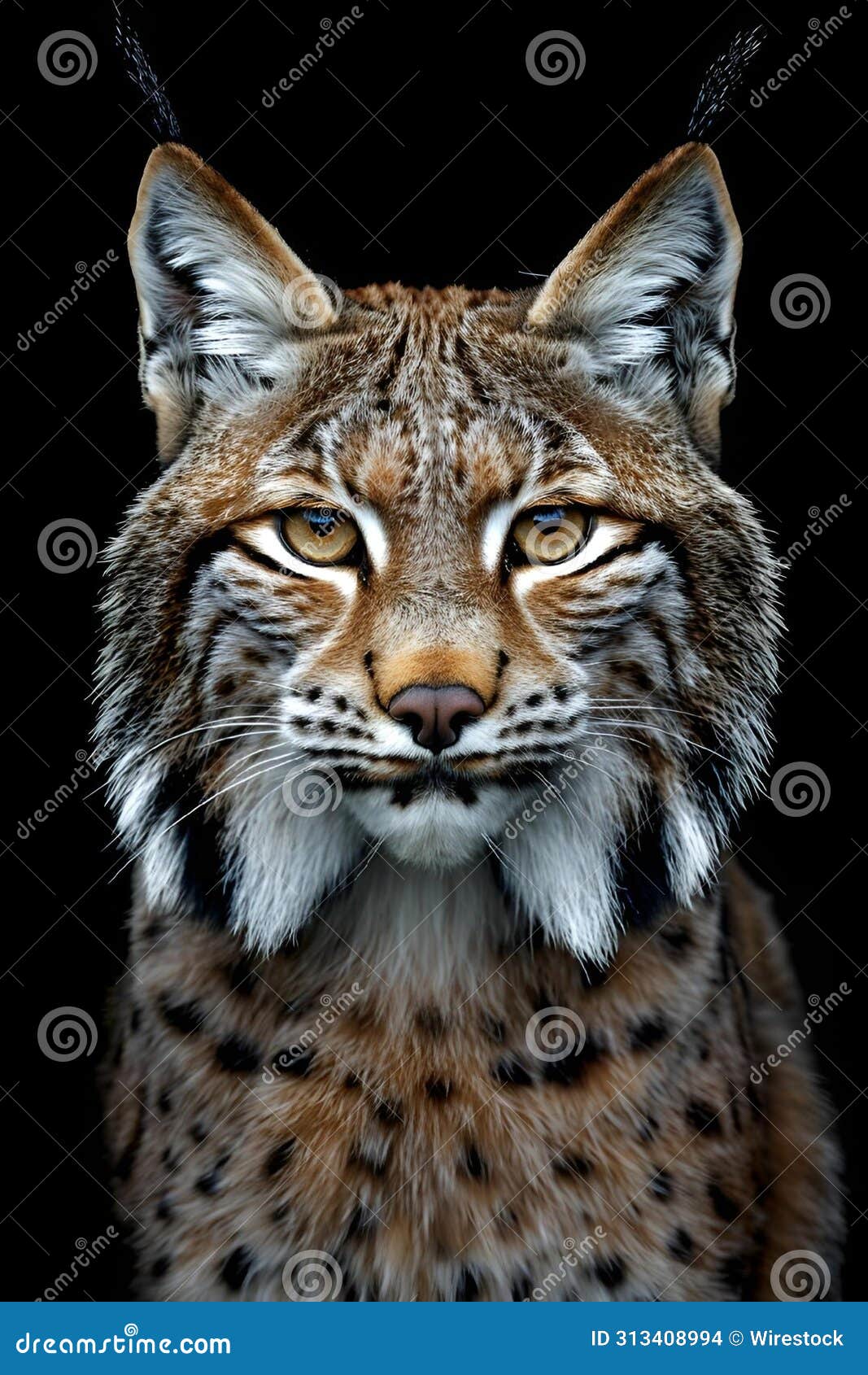 AI-generated Illustration of a Magnificent Lynx with Expressive Eyes ...
