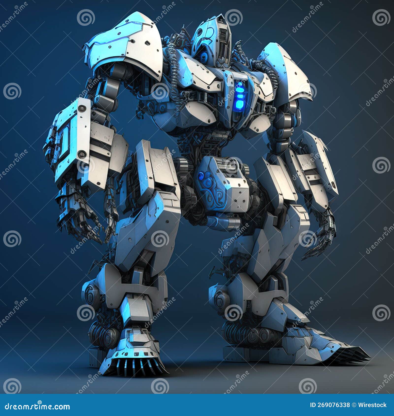 AI-generated Illustration of a Mech Suit Robot Stock Illustration ...