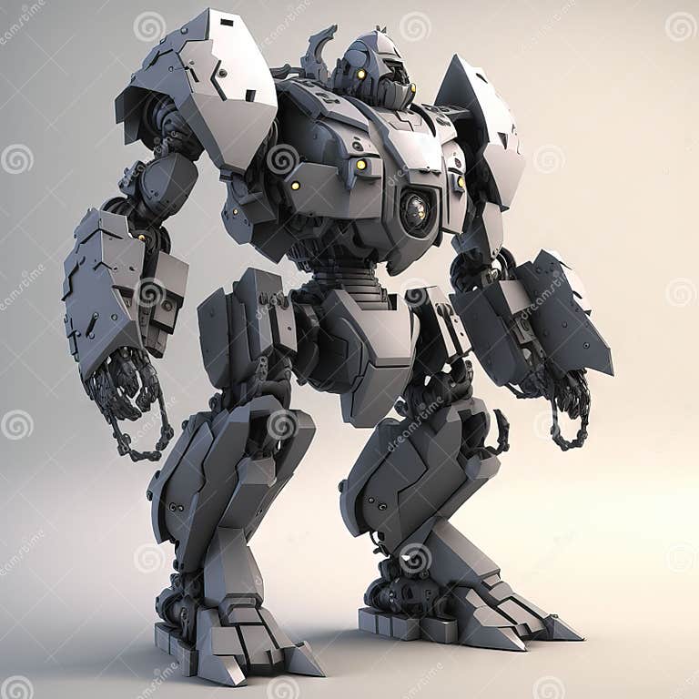 AI-generated Illustration of a Mech Suit Robot Stock Illustration ...