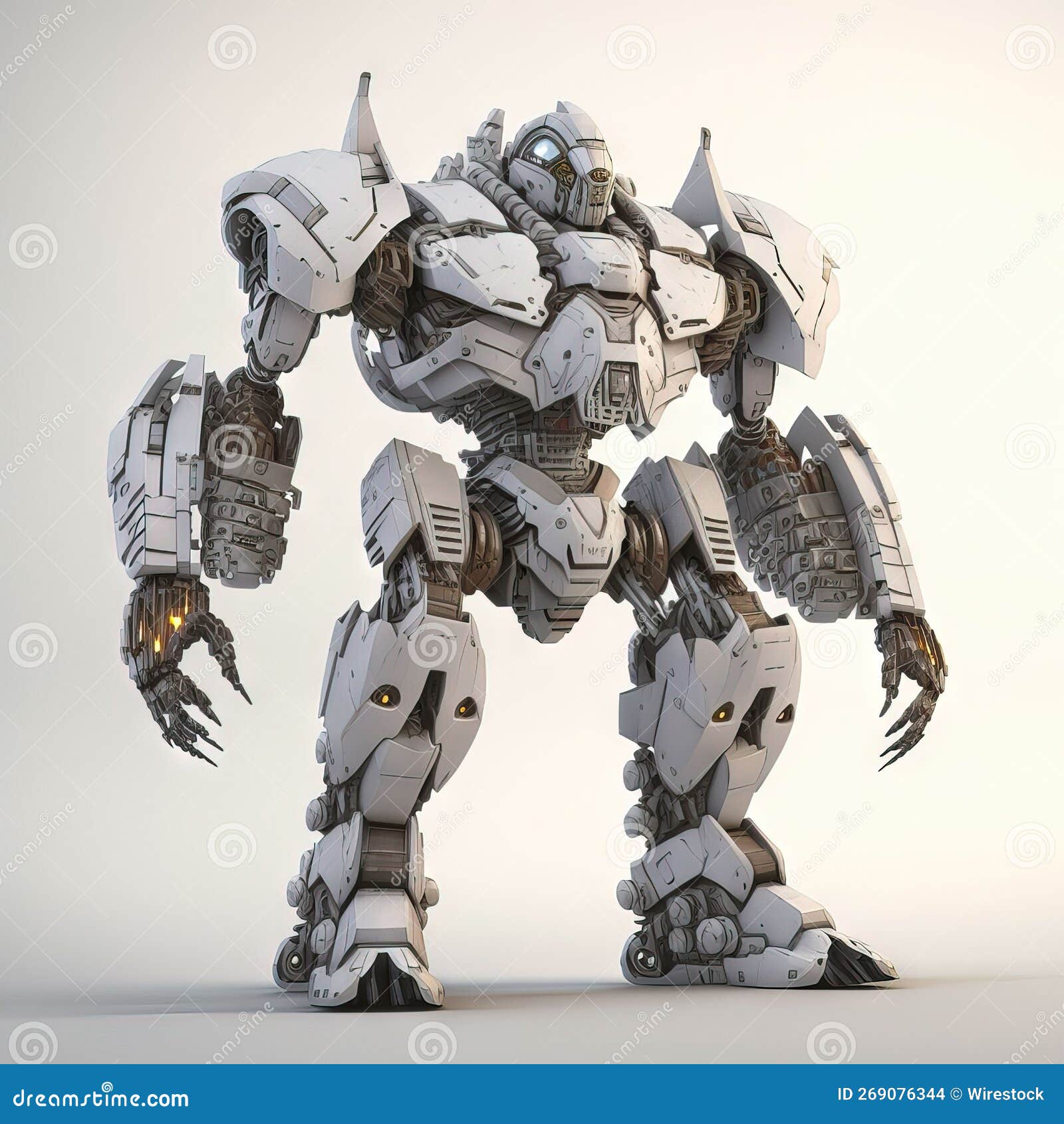 AI-generated Illustration of a Mech Suit Robot Stock Illustration ...