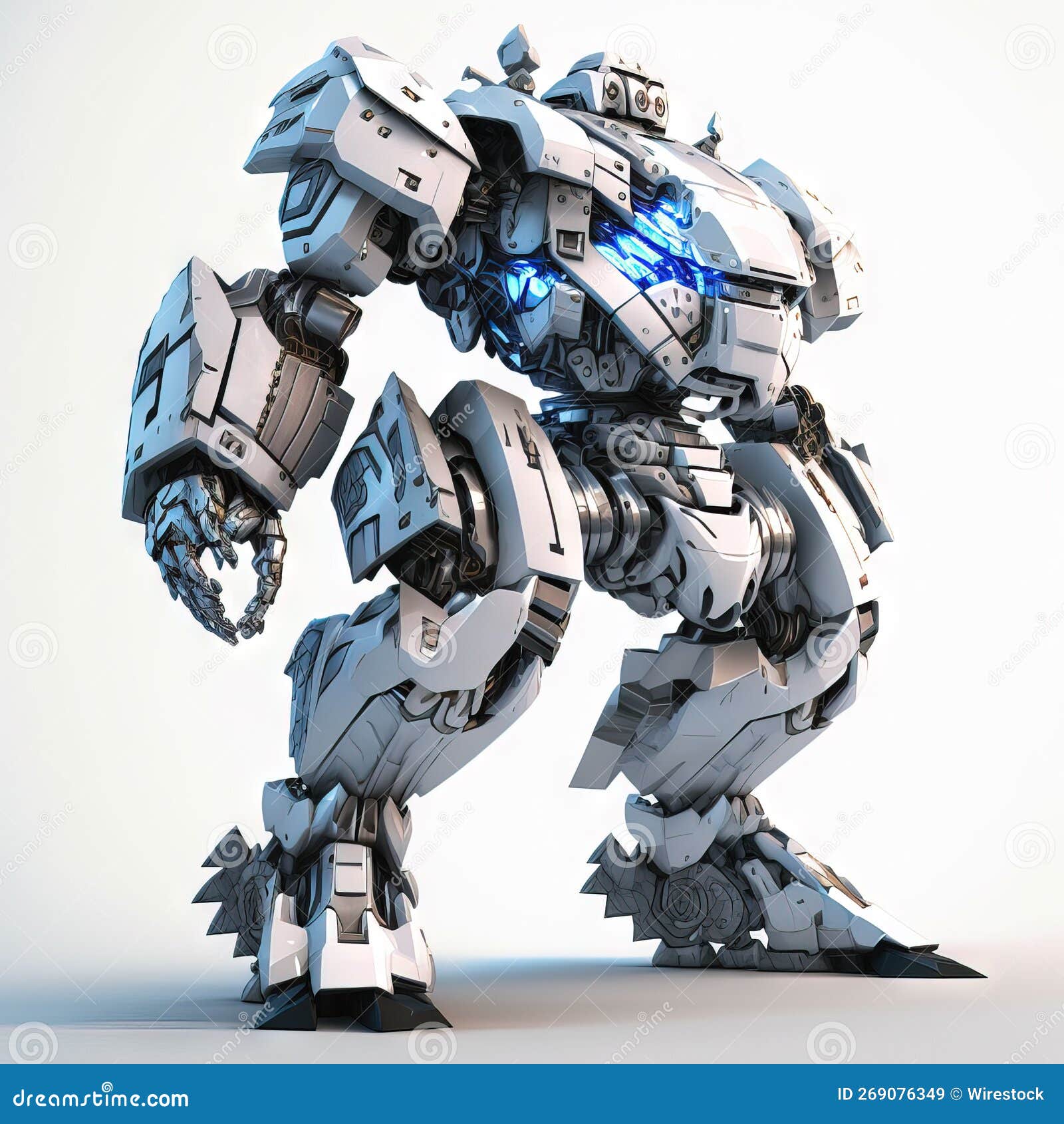 AI-generated Illustration of a Mech Suit Robot Stock Illustration ...
