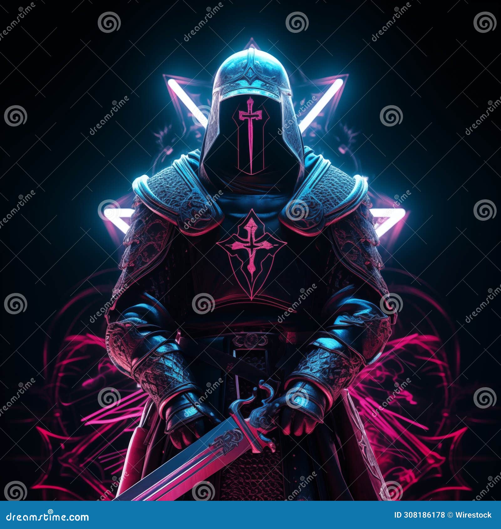 AI Generated Illustration of a Medieval Video Game Design Featuring a ...