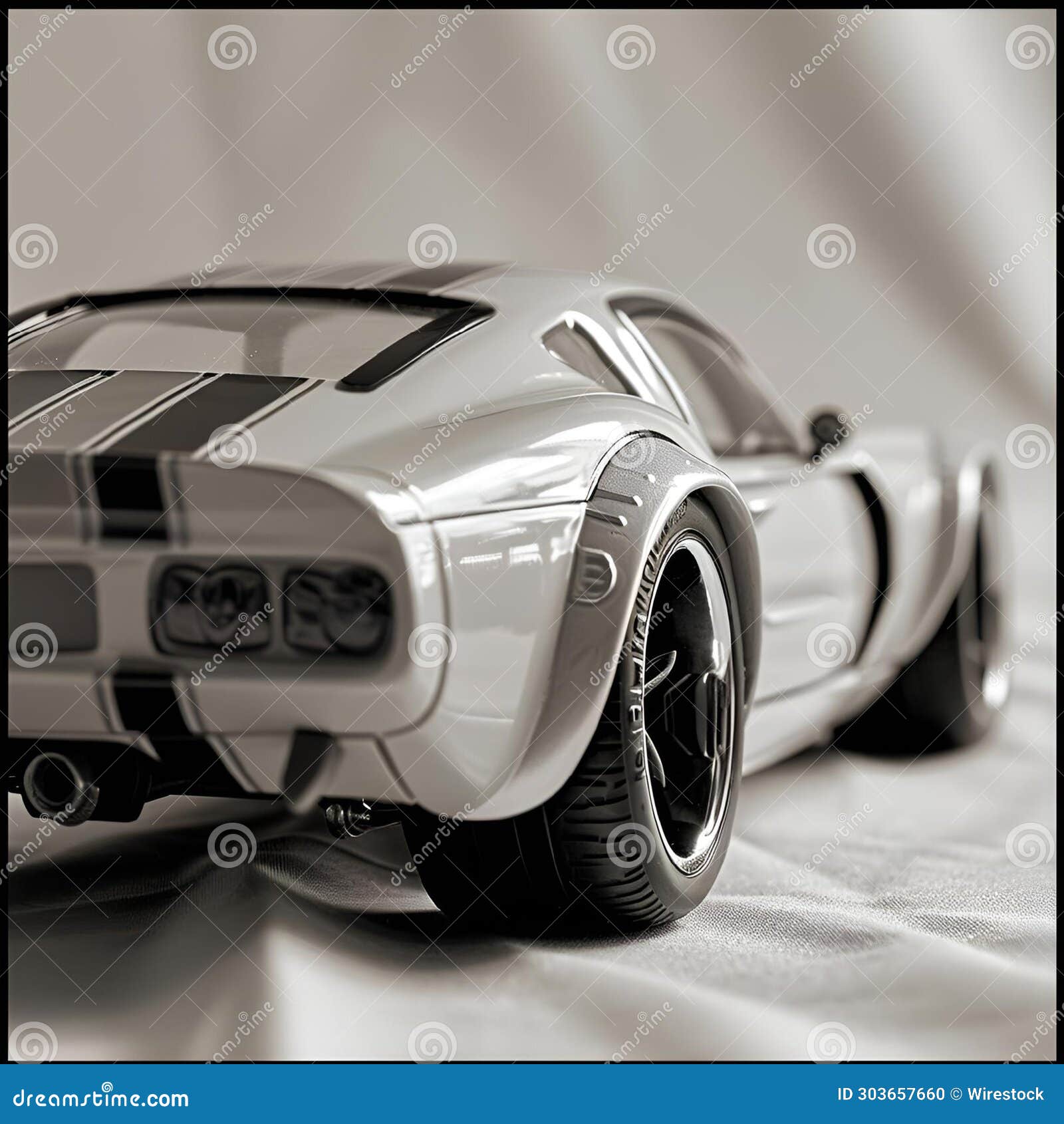 AI Generated Illustration of a Modern Car in Grayscale Stock ...