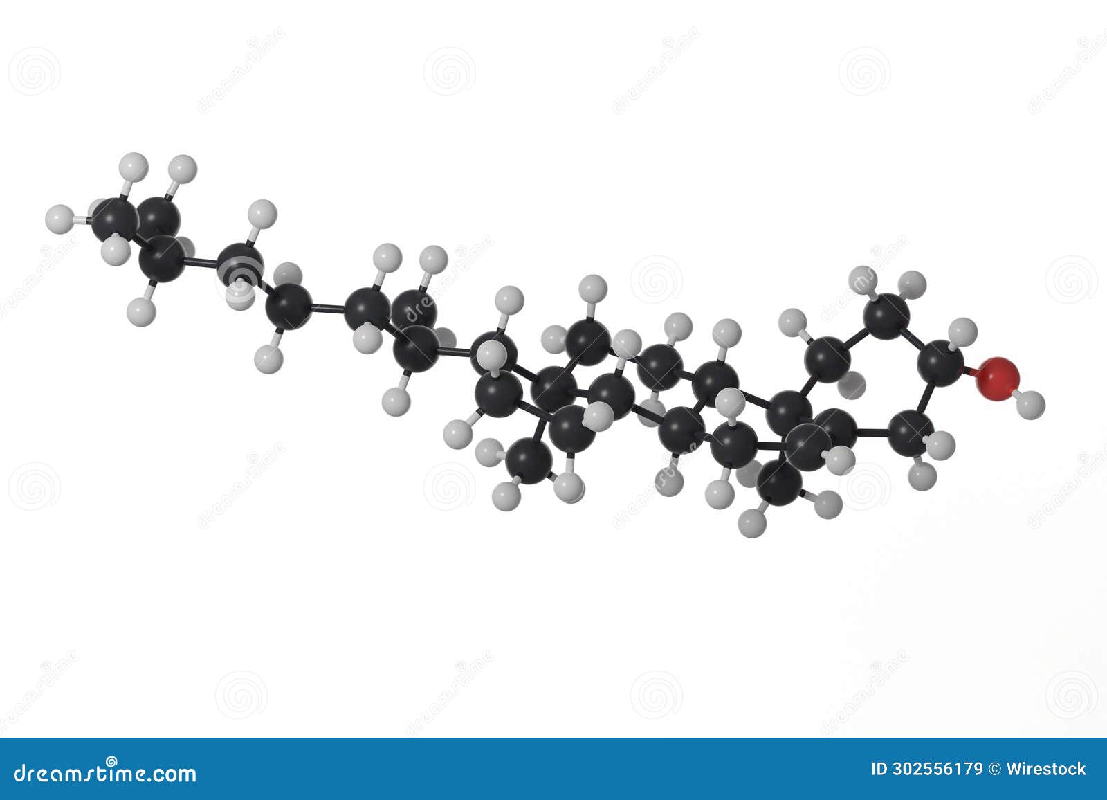 AI Generated Illustration of Molecular Structure on a White Background ...