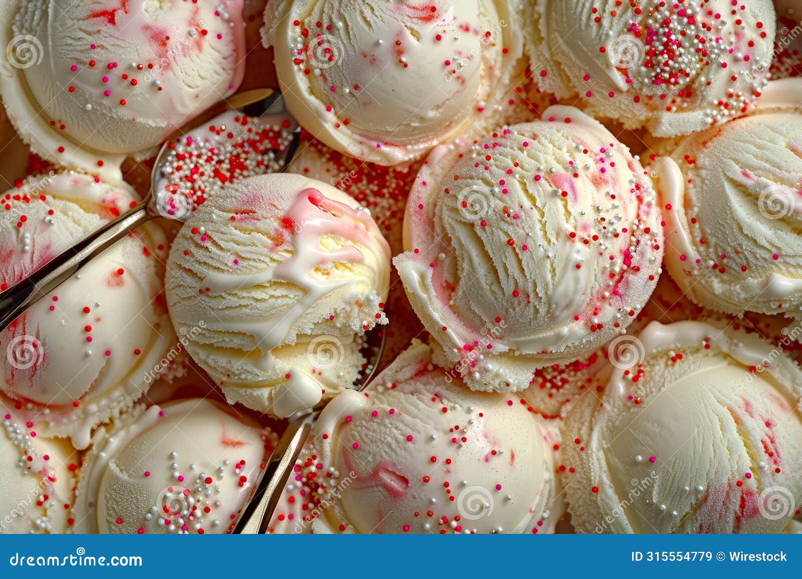 AI Generated Illustration of Multiple Ice Creams Arranged Around a Bowl ...