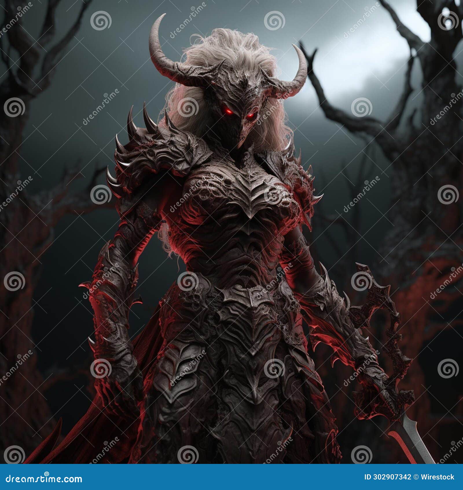 AI Generated Illustration of a Mysterious Creature with a Spiky ...