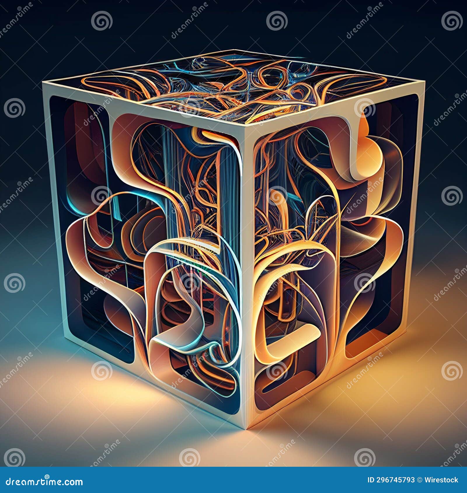 AI Generated Illustration of a Mysterious Square with Beautiful Design ...