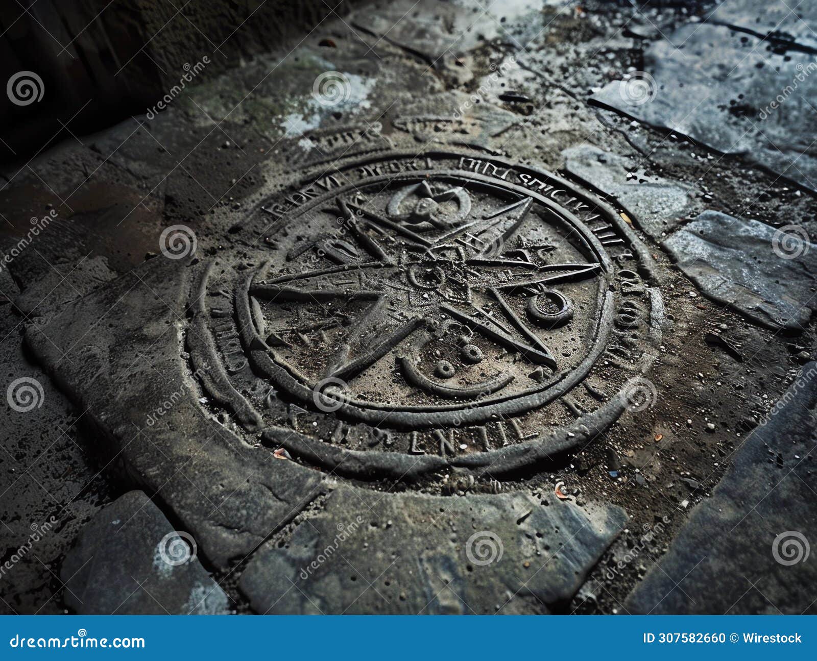 Occult Symbols Laid Out On A White Background. Aroma Stick, Ganesha ...