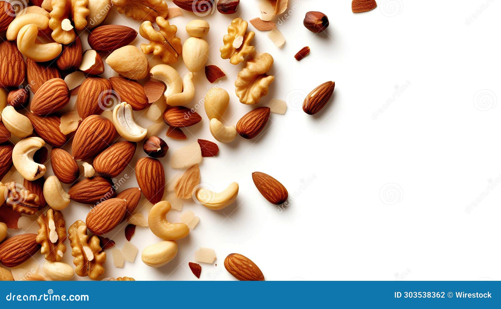 AI Generated Illustration of a Pile of Assorted Nuts Stock Illustration ...