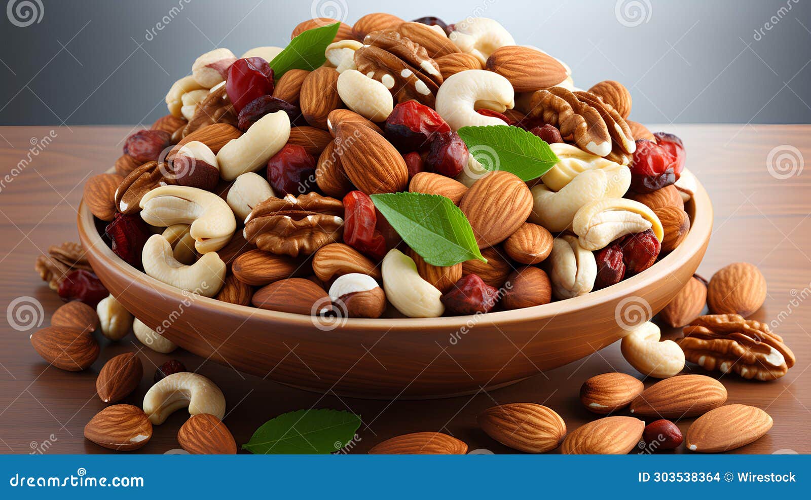 AI Generated Illustration of a Pile of Assorted Nuts Stock Illustration ...