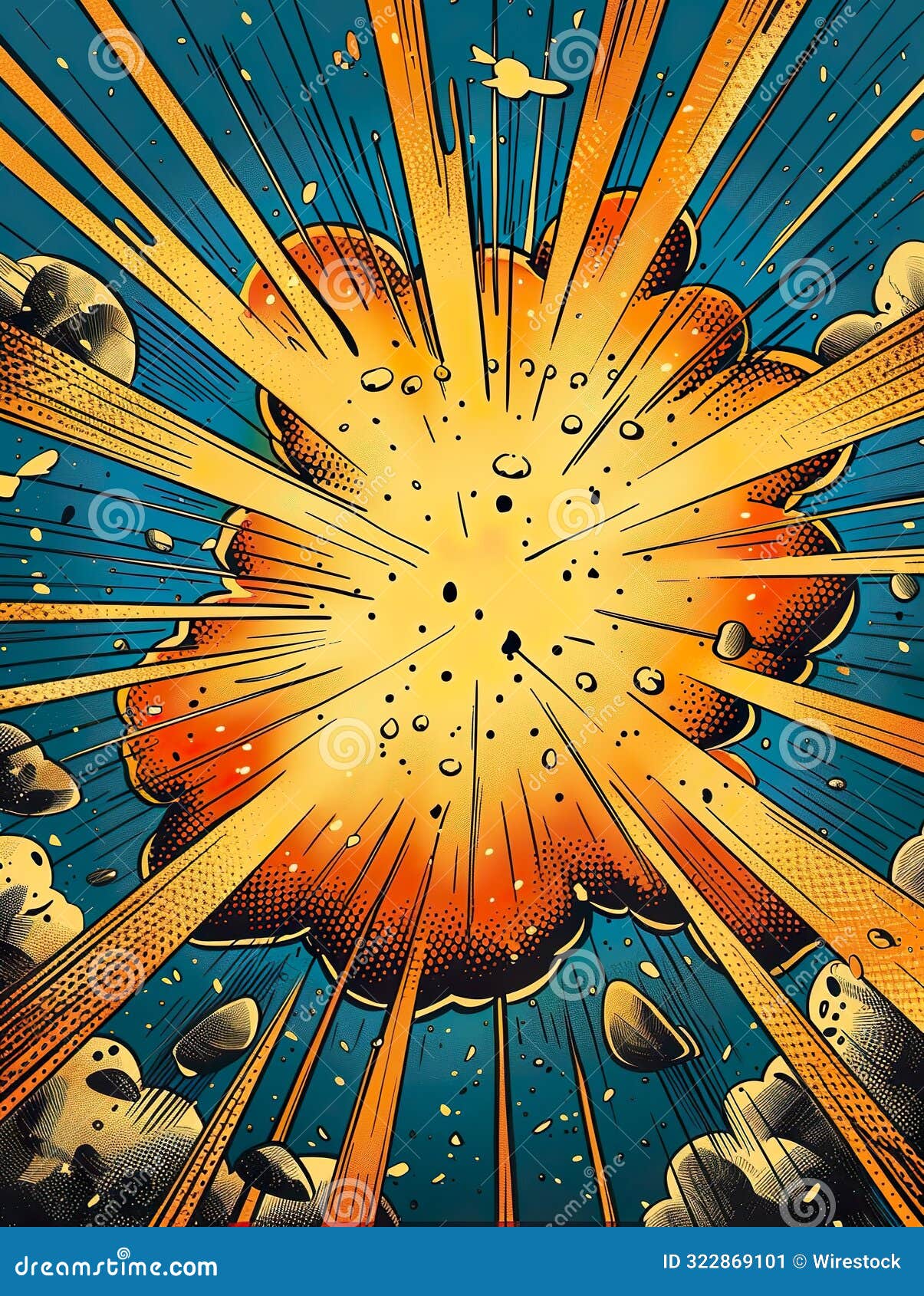 A Poster that Reads Planet Explosion on it S Front Stock Image - Image ...