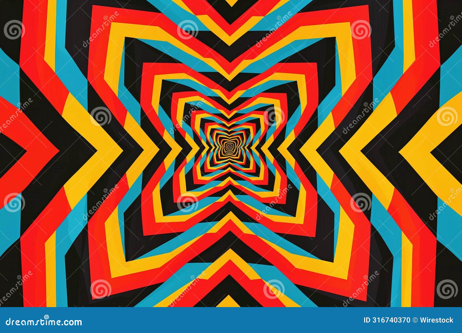 AI Generated Illustration of a Psychedelic Background with a ...