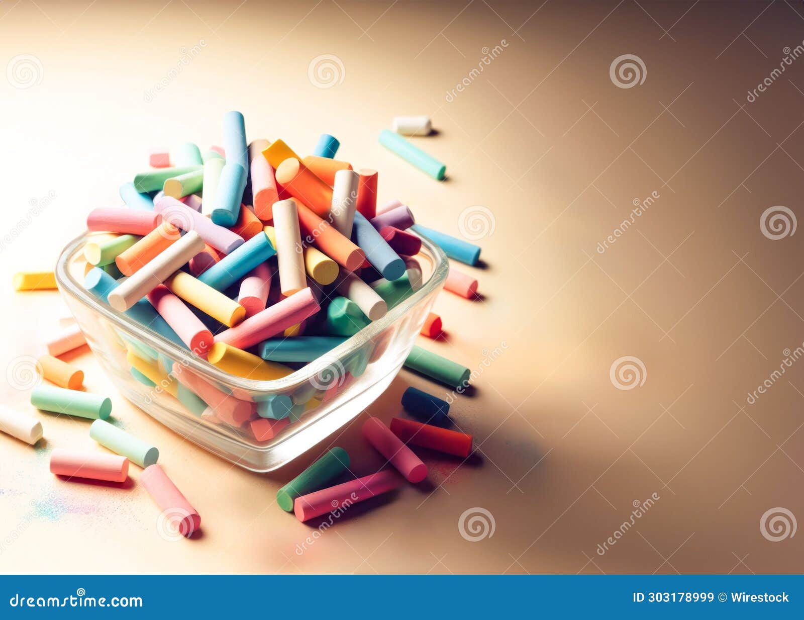 AI Generated Illustration of a Rectangular Clear Box with Brightly ...