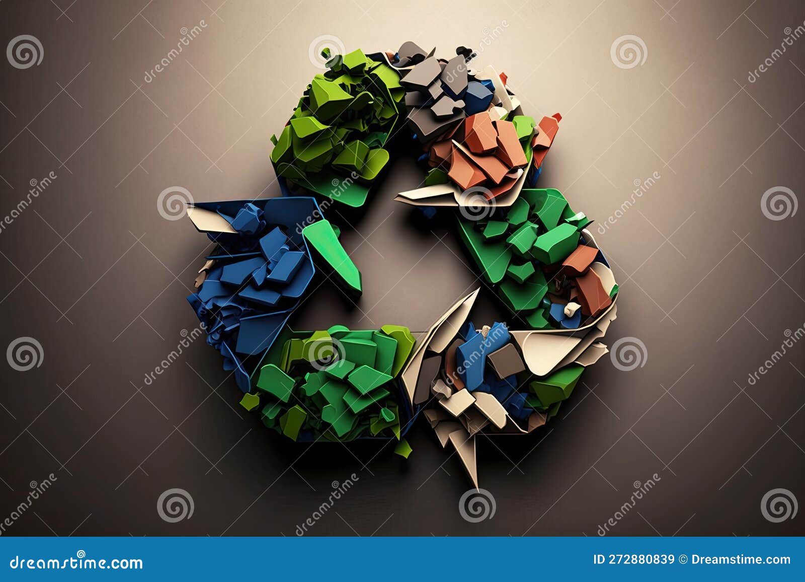 AI generated illustration stock illustration. Illustration of recycle ...