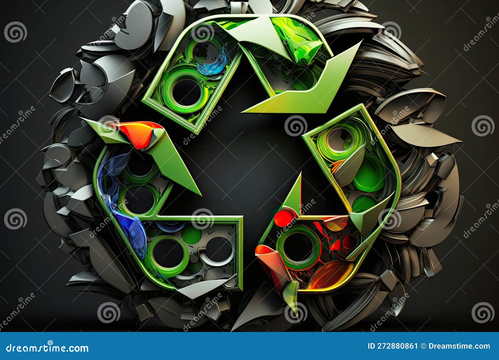 AI generated illustration stock illustration. Illustration of recycle ...