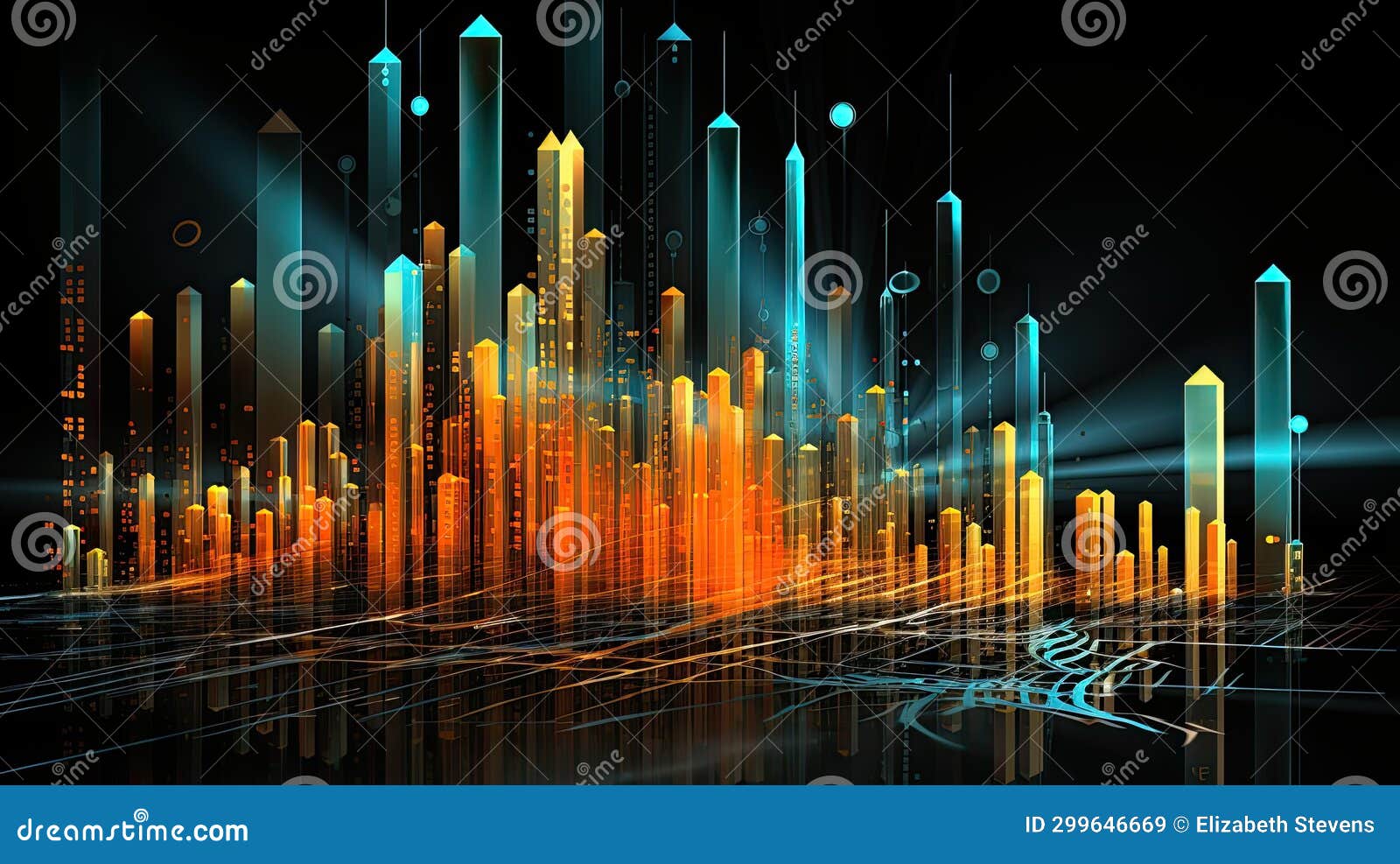 A Visual Representation of Big Beautiful Data Stock Image - Image of ...