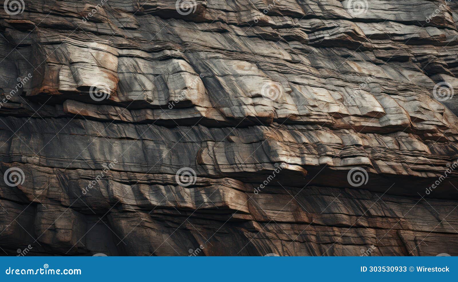 AI Generated Illustration of a Rocky Cliff Surface Texture Stock Image ...
