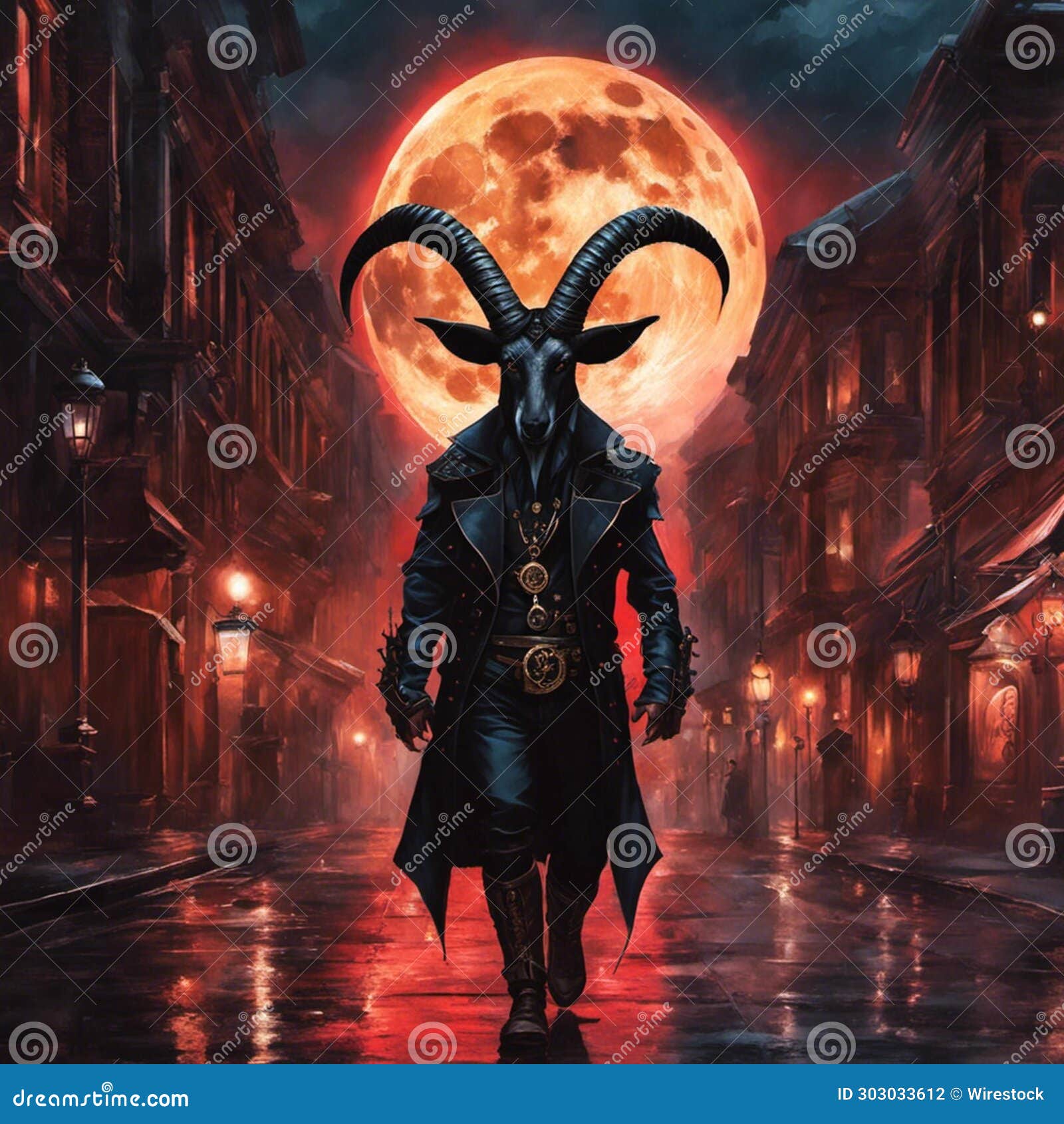 The Goat: A Frightening Image Of Burnedcharred Grotesquery ...